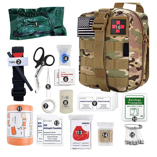Custom Emergency Survival Molle IFKA Trauma Kit with Tourniquet Tactic – FullOffGrid.com