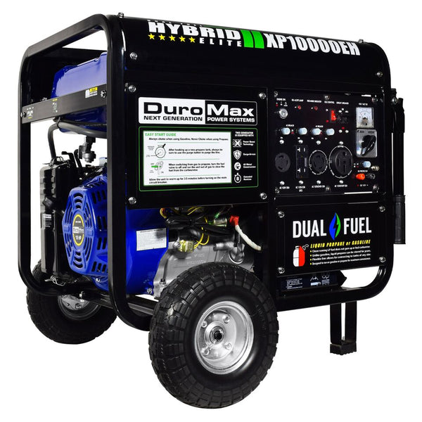 DuroMax XP10000EH Electric Start Dual Fuel Hybrid Generator ...
